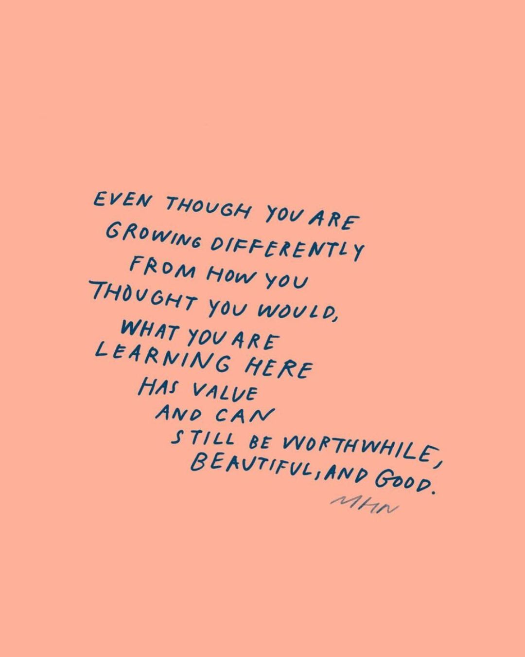 Words for when you’re growing differently than how you thought you ...